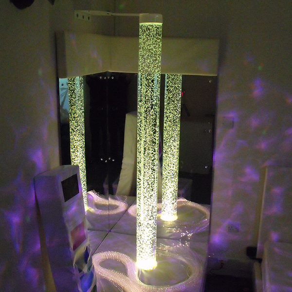 Wood Backed Bubble Tube Mirrors | Bubble & Borealis Tube Accessories