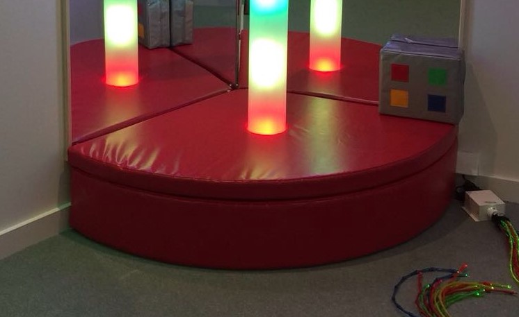 Square Padded Bubble Tube Plinth | Bubble Tubes