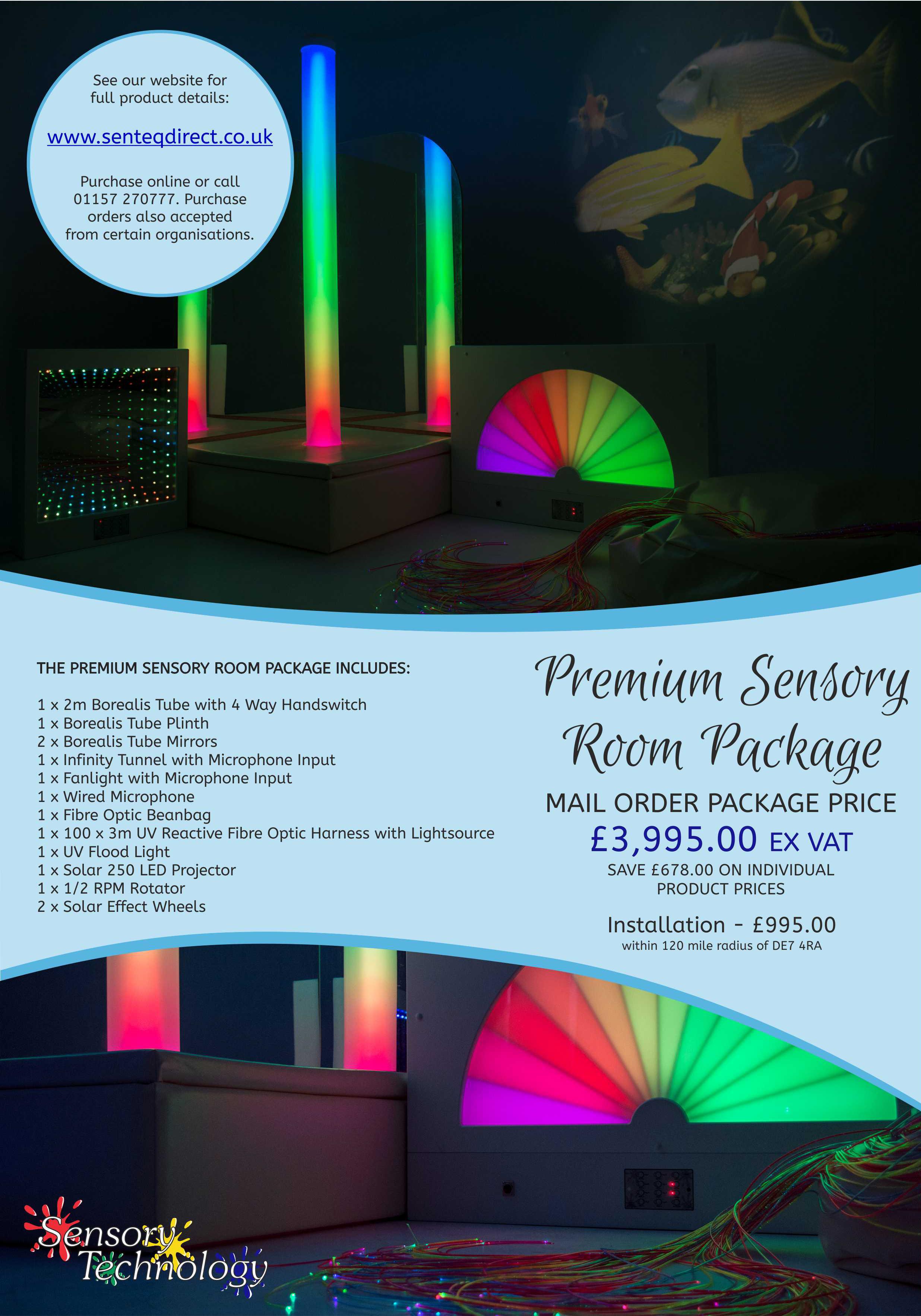 Premium Sensory Room Package - Senteq Direct from Sensory Technology Ltd