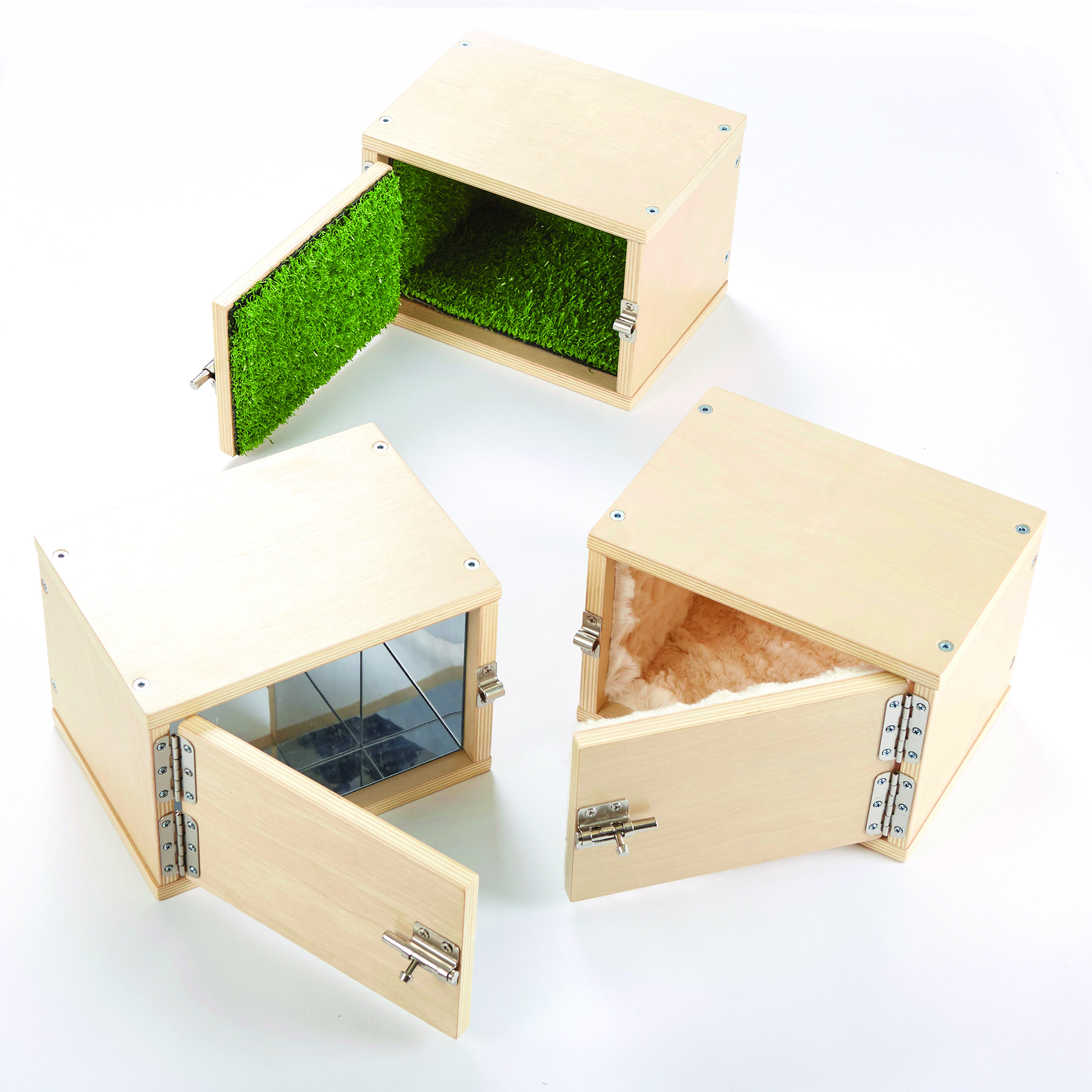 Wooden Texture Lock Boxes - Senteq Direct from Sensory Technology Ltd